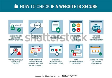 how check website secure cyber safety stock vector royalty free
