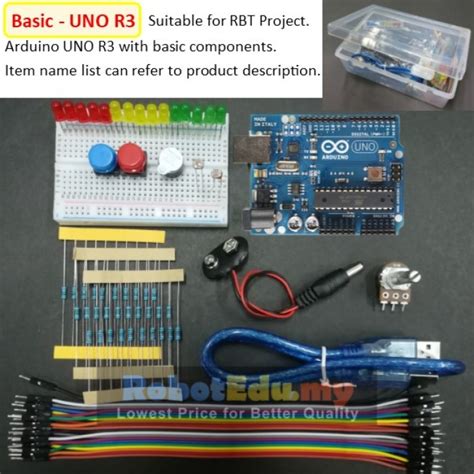 Arduino Uno R3 Mega 2560 Rbt School Basic Advance Ultimate Pro