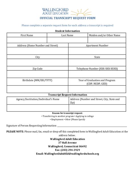 Fillable Online Ged Transcript And Certificate Order Form Fax Email Print