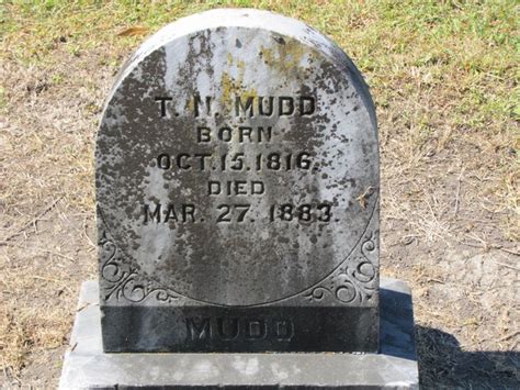 Thomas Nathaniel Mudd 1816 1883 Find A Grave Memorial