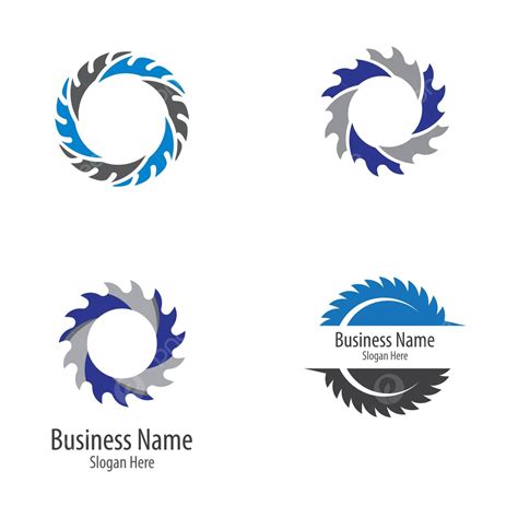 Saw Logo Vector Icon Illustration Shape Industrial Element Vector