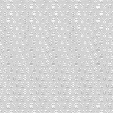 Devaluation Outline Seamless Pattern Currency Vector Image