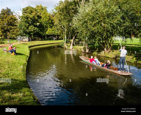 Punting On River Cherwell Christ Church Meadow Walk Christ Church