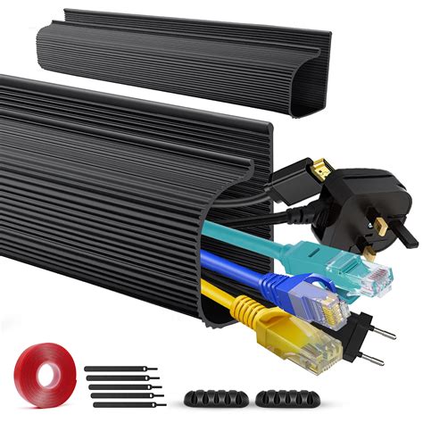 Pack Of 2 Table Cable Management Kit Cable Duct Desk Desertcart Ecuador