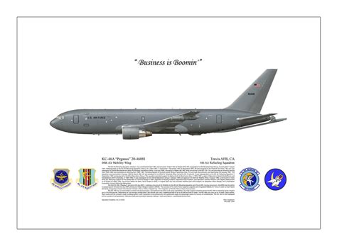 Kc 46a “pegasus” 20 46081“ Business Is Boomin” 60th Air Mobility Wing 6th Air Refueling