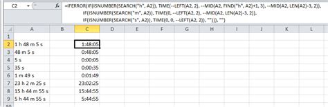 Convert String To Time Duration In Excel In Any Of The Different Formats Stack Overflow