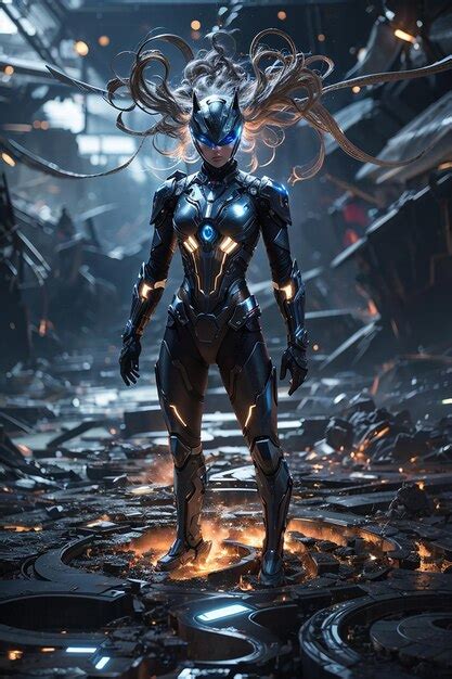 Premium Ai Image Quantum Entropy Guardian Battling The Chaos Of