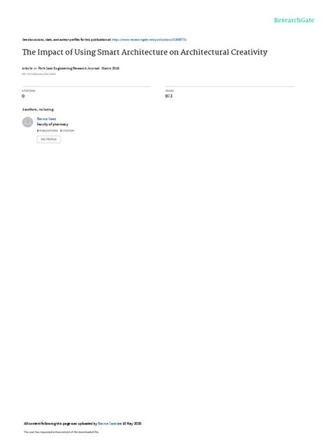 The Impact Of Using Smart Architecture On Architec Pdf Creativity Building Automation