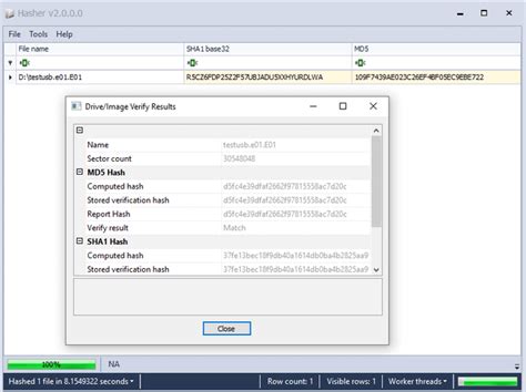 md5 sha1 hash not matching from ez hasher and ftk imager r