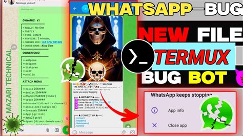 how to create whatsapp bug bot from termux termax se bug bot kaise