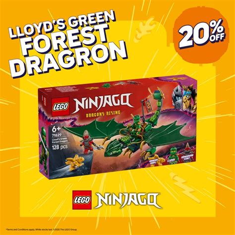 Lego Ninjago Lloyd S Green Forest Dragon Pieces Shopee Thailand