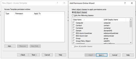 How To Create An Access Template For Unexpire Password Extended Right
