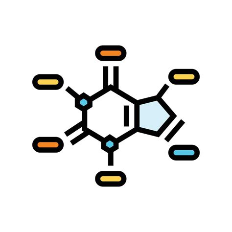 Chemistry Molecular Structure Color Icon Vector Illustration 20587907