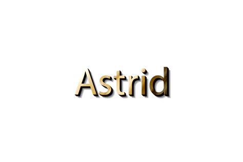 Astrid 3d Name Mockup 14463410 Png