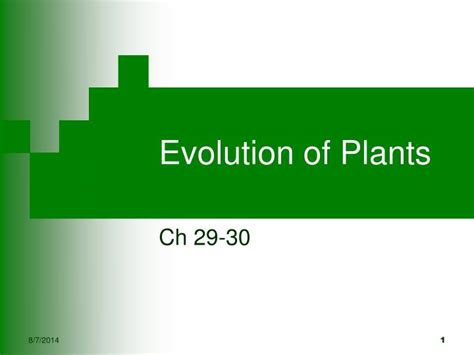Ppt Evolution Of Plants Powerpoint Presentation Free Download Id