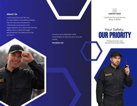 Free Security Brochure Templates Editable And Printable