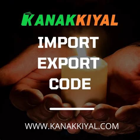 Import Export Code Registration In Chennai Id 26046370491