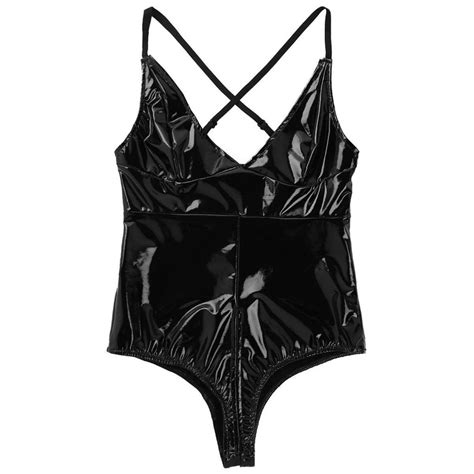 Pvc Thong Leotard Extreme Open Crotch Imitation Latex Etsy Canada