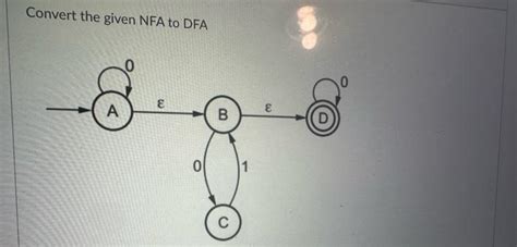 Solved Convert The Given NFA To DFA Convert The Given NFA Chegg
