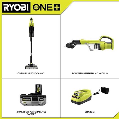 18v Ryobi Vacuum Cleaners The Home Depot