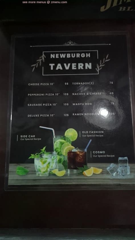 Online Menu Of Newburgh Tavern Restaurant Newburgh Indiana 47630 Zmenu