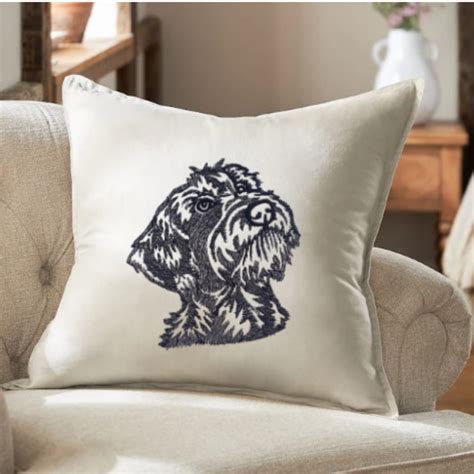 Cockapoo Head Embroidery File Instant Download Machine Etsy