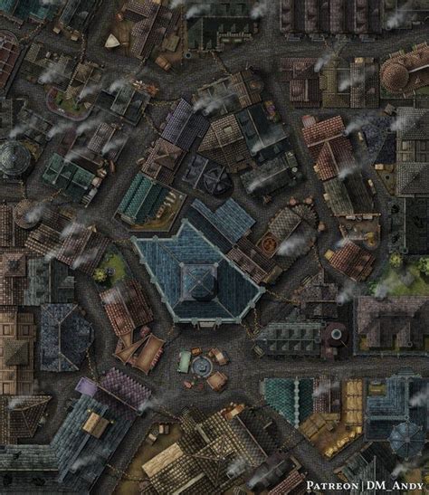 The City Of Marionettes 52x60 Dnd City Battle Map Pdf Fantasy