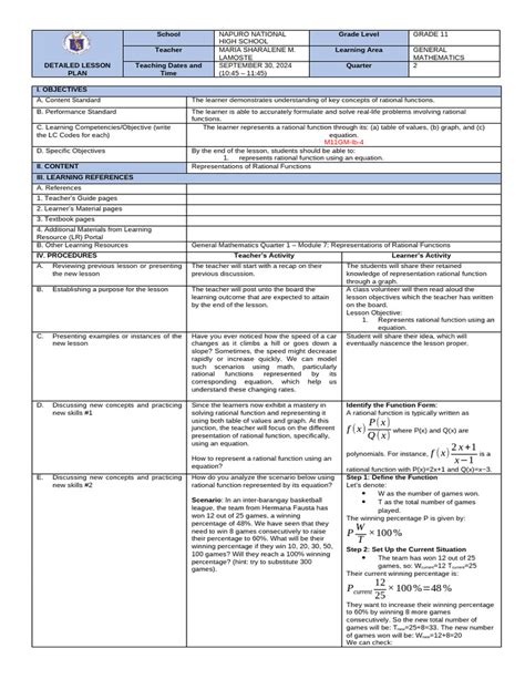 Dlp W2 Rational Function Equation Pdf Function Mathematics