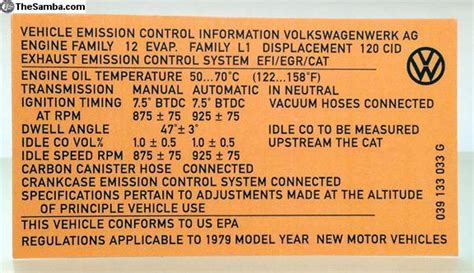 Bay Window Bus View Topic Emission Label Decal