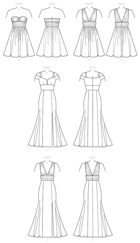 Mccalls Pattern M7896 Misses Dresses