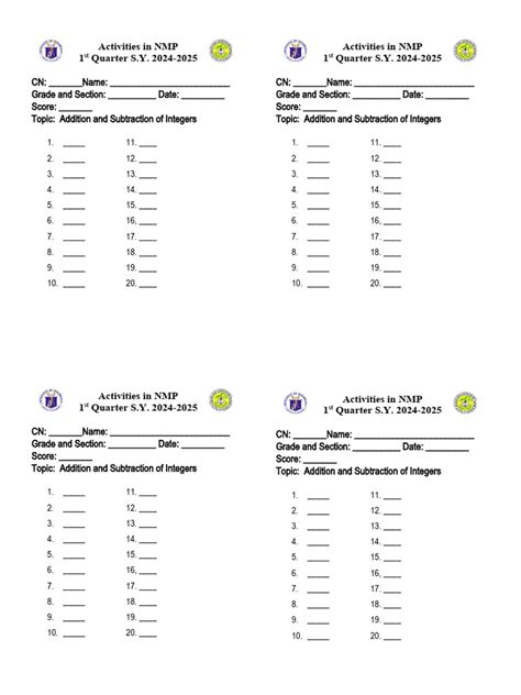Addition And Subtraction Of Integers 2 Pdf Arithmetic Elementary Mathematics