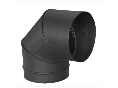 Durablack 8″ Black Elbow 90 Degree First Response Fireplace