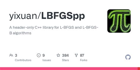 Github Yixuan Lbfgspp A Header Only C Library For L Bfgs And L Bfgs B Algorithms