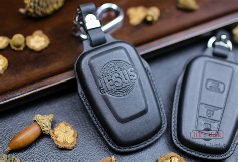 Black Cover Grand Highlander Prius Gr Corolla Crown Key Fob Land
