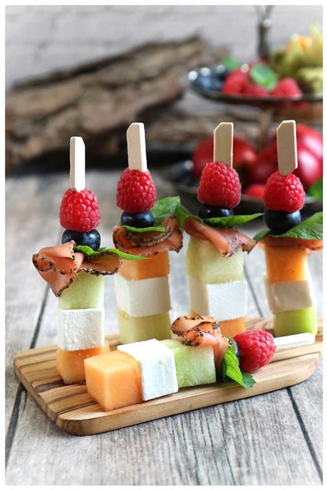 Zweierlei Fruchtspieße Perfektes Fingerfood Vegane Häppchen