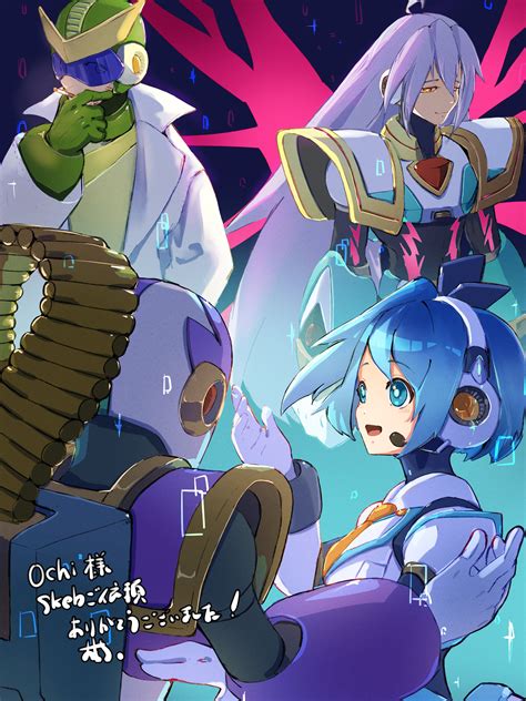 Rico Vile Via And Quint Mega Man And 4 More Drawn By Omochimochi