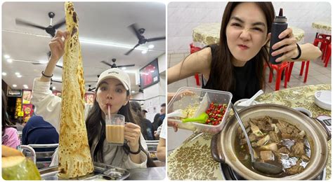 Taiwanese Singer Ella Chen Enjoys Roti Tissue Bak Kut Teh While In