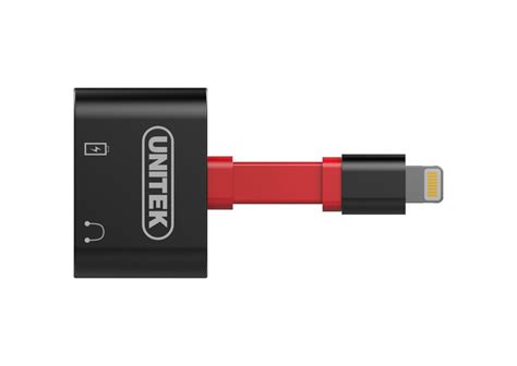 Unitek M1103a Lightning Splitter 35mm Headphone And Charging Officeworks