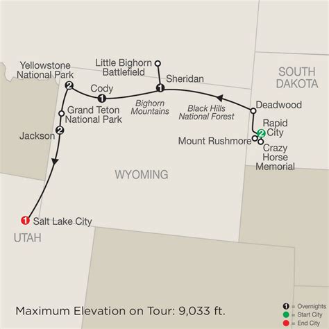 Map Of Wyoming National Parks