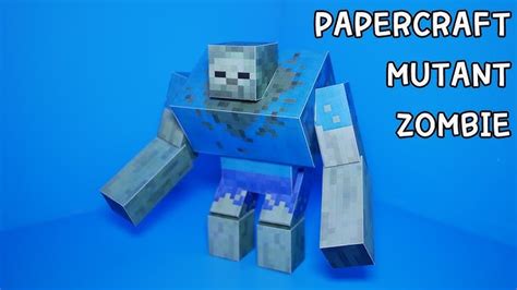 Papercraft Minecraft Mutant Skeleton