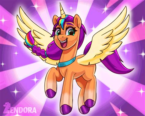 3168200 Safe Artistzendora Sunny Starscout Alicorn Pony G5