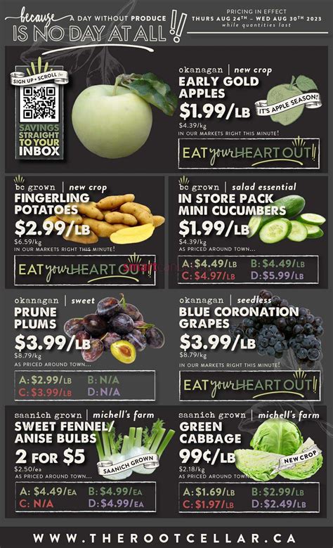 The Root Cellar Flyer August 24 To 30