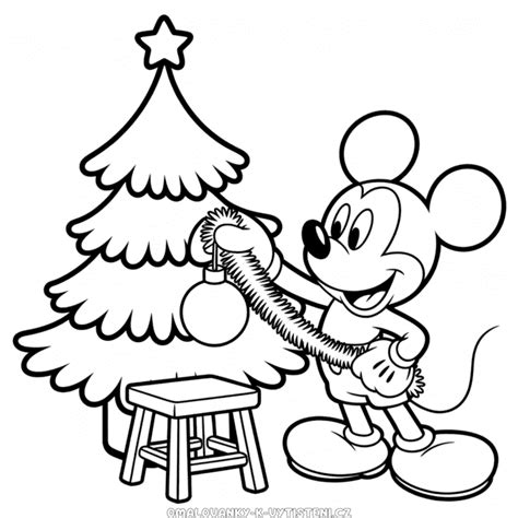 Myšák Mickey Omalovánky Omalovánky Pro Děti Zdarma K Vytištění