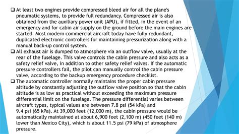 Aircraft Cabin Pressurization System Pptx
