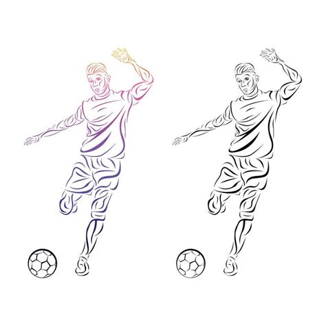 Soccer Drawing Vector Art Icons And Graphics For Free Download