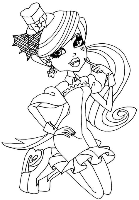 Monster High Christmas Coloring Pages