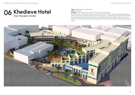 6 Type Hotel And Community Centre Area 26632 M2 Location In The