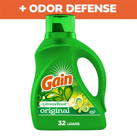 Gain Laundry Detergent Liquid With Odor Fighters Original Scent 46 Fl