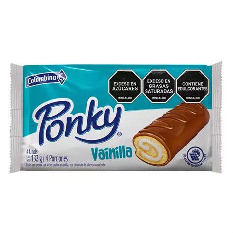 Pastelitos Ponky Vainilla X4 X132g Mercado Zapatoca