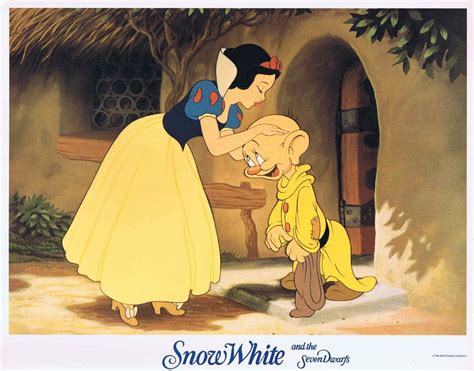 Snow White And The Seven Dwarfs Original 1987r Lobby Card 4 Disney
